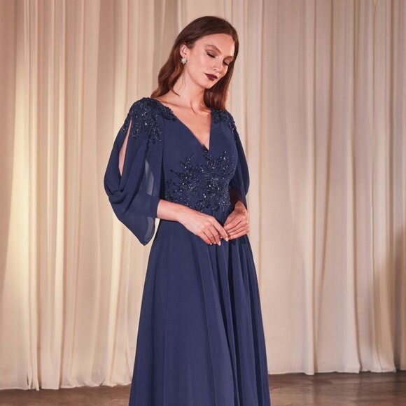 CD | Dresses | New Formal Aline Long Sequins Embellished Mob Dress W ...